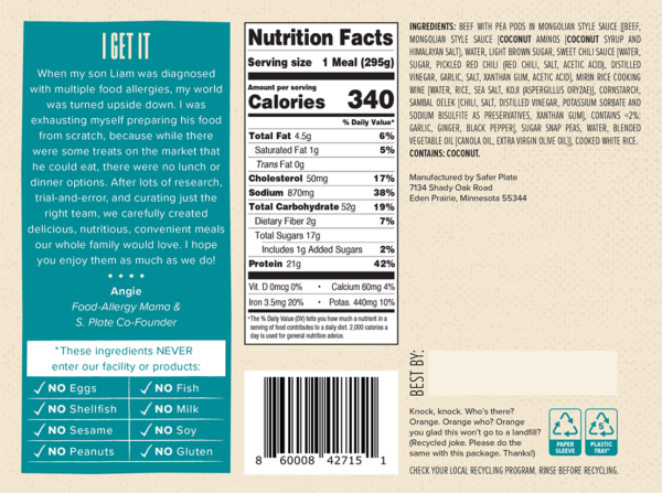 Cheezy Rotini - Safer Plate