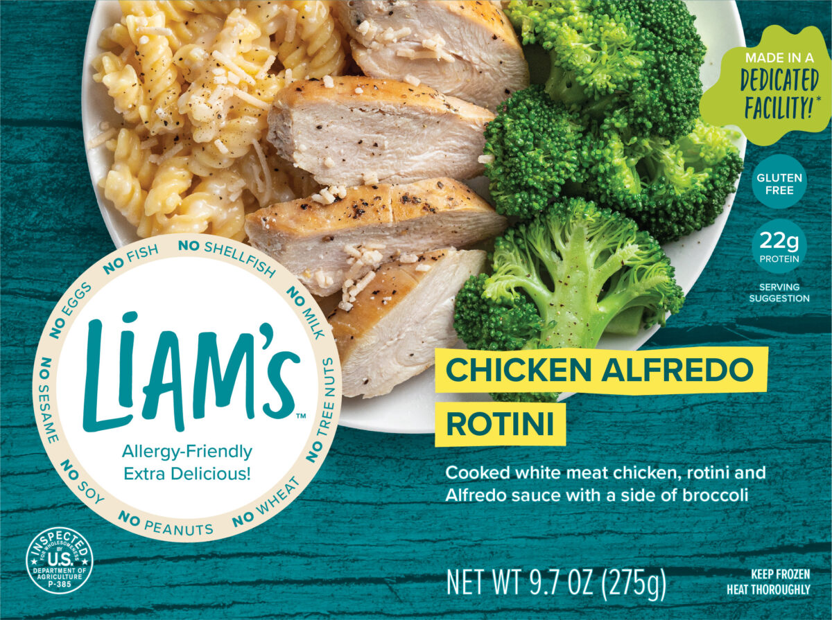 Chicken Alfredo Rotini - Liam’s™ Meals by Safer Plate™